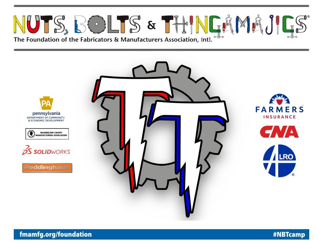 Nuts, Bolts & Thingamajigs Foundation - Camp Shirts